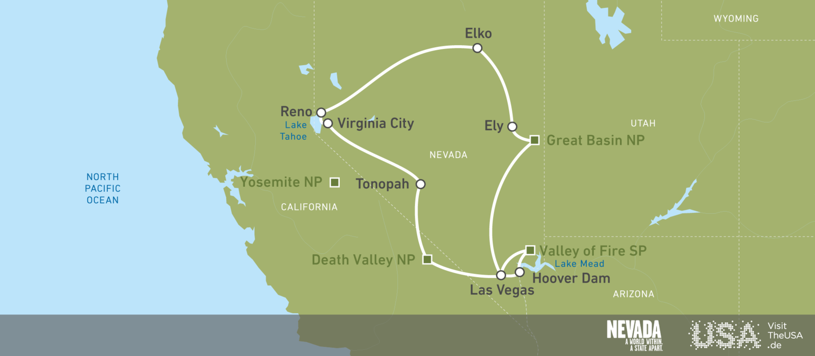 Zweiwöchiger Routenvorschlag durch Nevada! | CANUSA