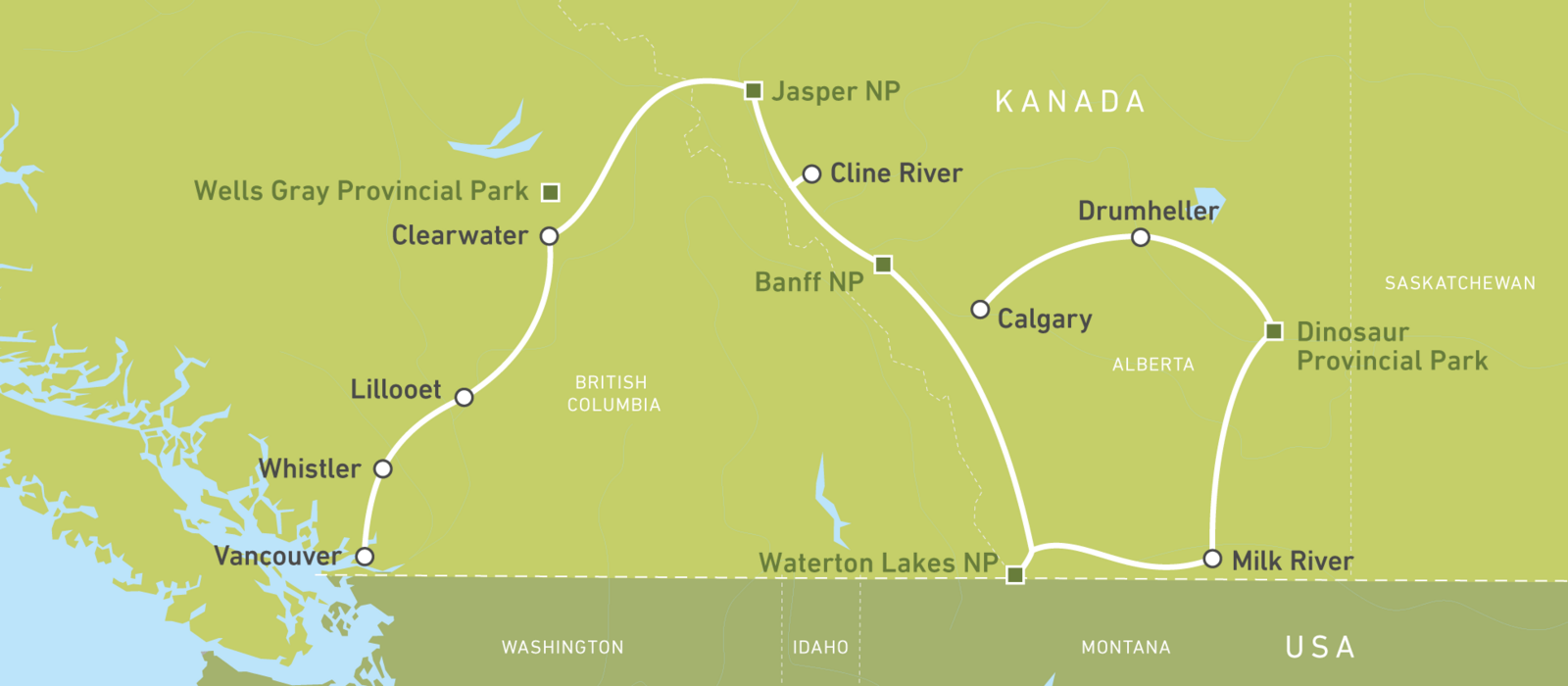20-tägige Wohnmobilreise von Vancouver bis Calgary buchen! | CANUSA